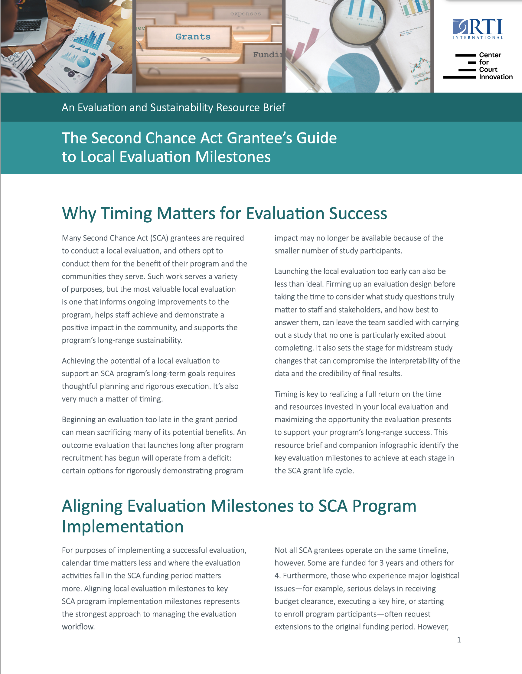 Resource Brief: The Second Chance Act Grantee’s Guide to Local ...