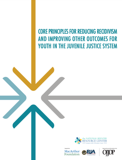 Core Principles For Reducing Recidivism And Improving Other Outcomes